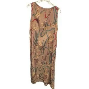 Chico's | Dresses | Vintagechicos Design Size L 20 Silk Midi Dress ...